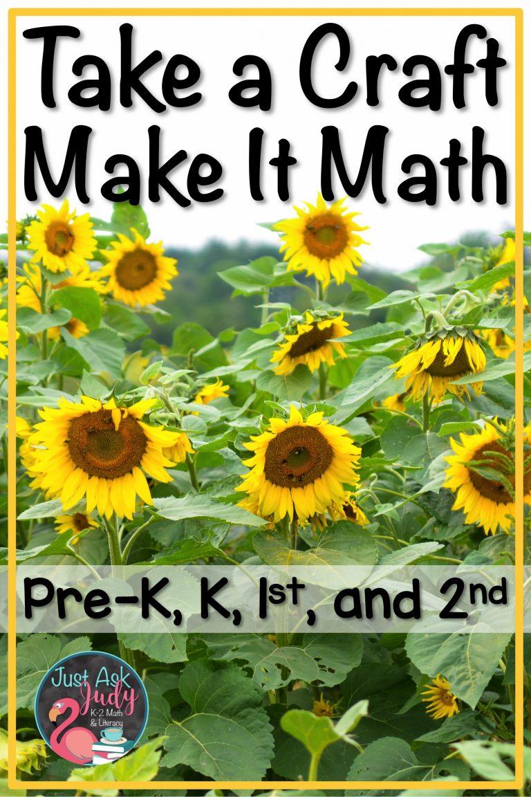 How to Take A Sunflower Craft & Make It Math - Just Ask Judy
